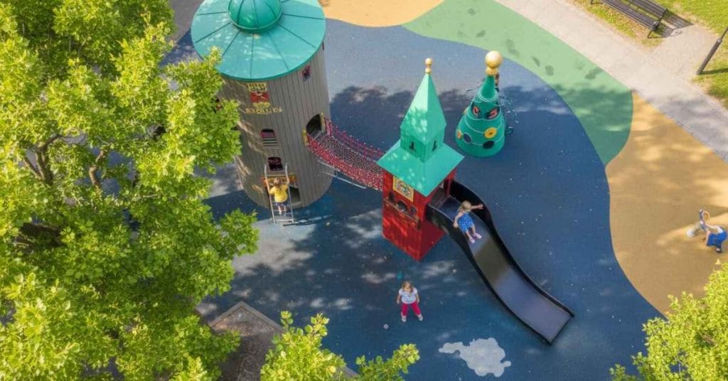 Playground with Towers in Fælledparken: Discover Copenhagen’s ...